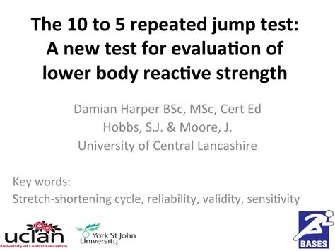 Pdf The 10 To 5 Repeated Jump Test A New Test For The Evaluation Of