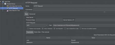 how to use csv data set to configure jmeter tests