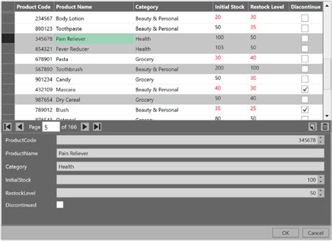 a wpf datagrid for any industry componentone