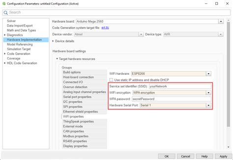 unable to connect esp8266 to wi fi network matlab and simulink