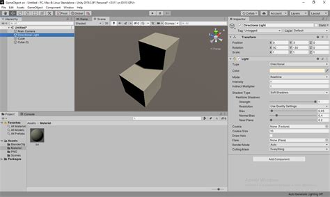 weird default shadow on new unity 3d stack overflow