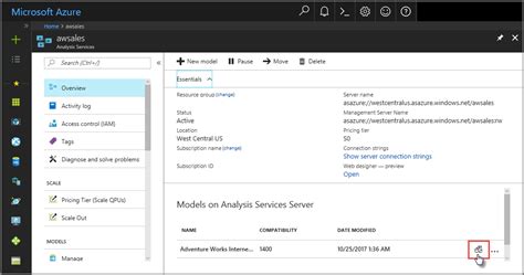 azure analysis services scale out microsoft docs