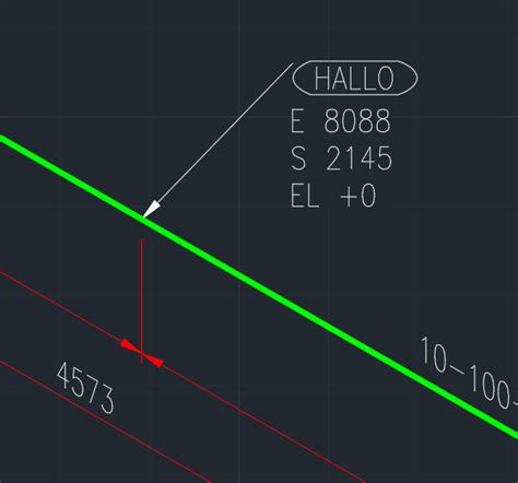 how to display the coordinates together with an iso message in autocad