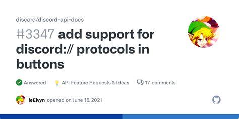 add support for discord protocols in buttons · discussion 3347