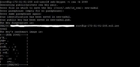 create ssh private and public key from linux cloud