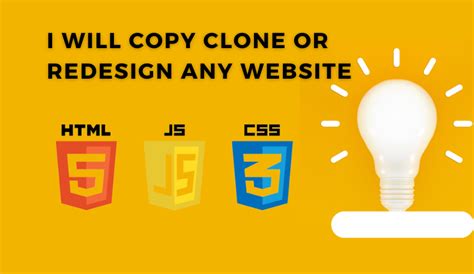 clone or duplicate a website using html css js legiit