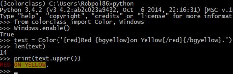 unicode print in terminal with colors using python stack overflow