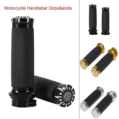 1pair 25mm Motorcycle Cnc Handle Bar Hand Grips Left And Right Wish