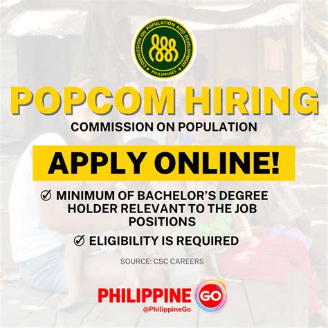 Popcom Hiring Job Openings Until June 6 2022 Philippine Go