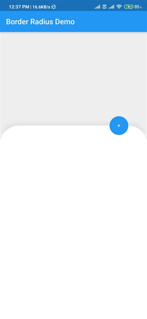the border radius demo using flutter from krbutani giter vip