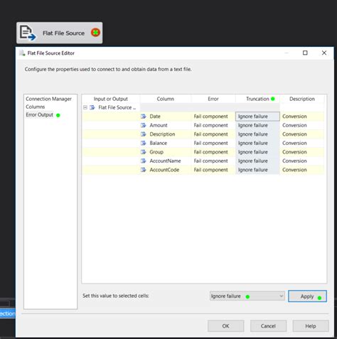 sql ssis truncate warning when moving data from a string max length