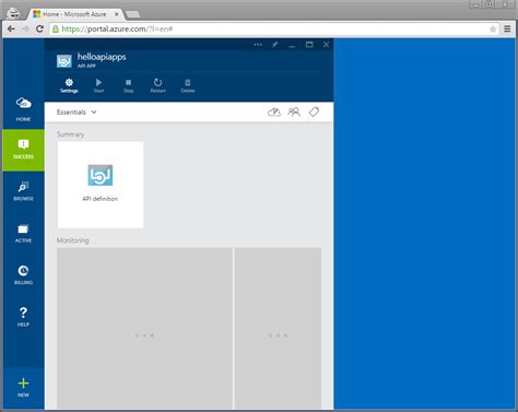 deploying a asp mvc 6 api as azure api app in azure app services