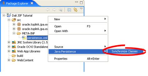 dali object relational mapping tool advanced tutorial