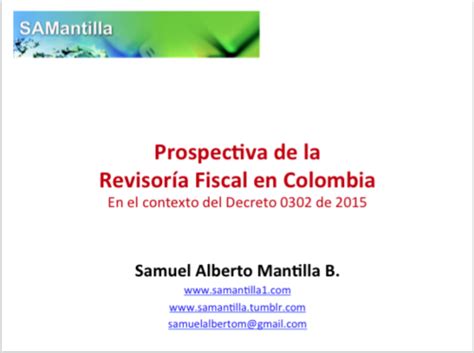 Samantilla — Prospectiva De La Revisoría Fiscal En Colombia