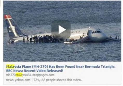 Missing Malaysia Airlines Flight Mh370 Plane Found In Bermuda Triangle