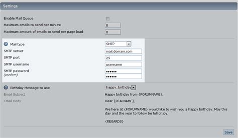 setting smtp settings in smf 2 0 inmotion hosting support center