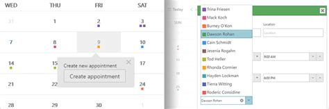 schedule component javascript html5 and jquery ignite ui