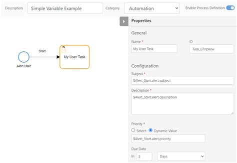 process automation variables opsramp documentation