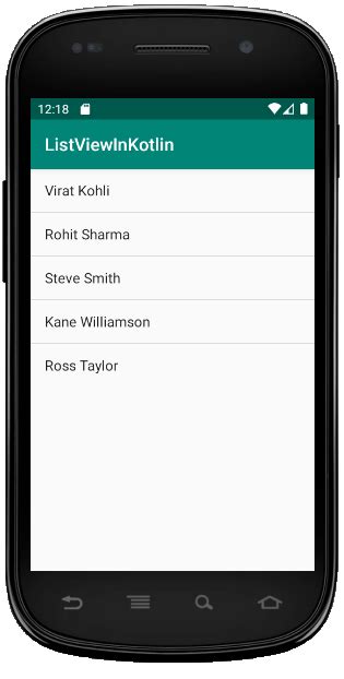 android listview in kotlin geeksforgeeks