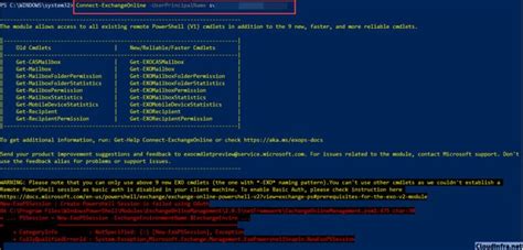 how to fix error new exopssession create powershell session is failed