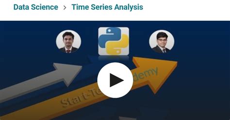 learn time series analysis and forecasting using python