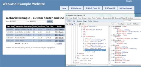 create custom tables with webgrid creative bloq