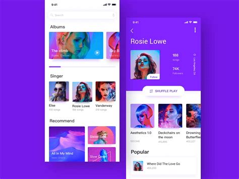 music app demo by bobbi for bestdream on dribbble f6c