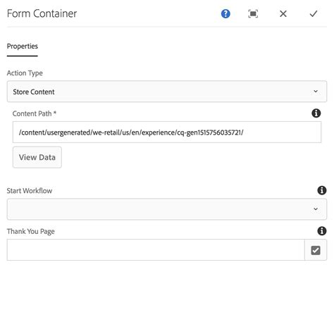 form container component