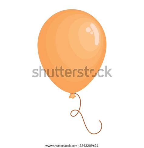 Golden Balloon Helium Floating Decoration Stock Vector Royalty Free