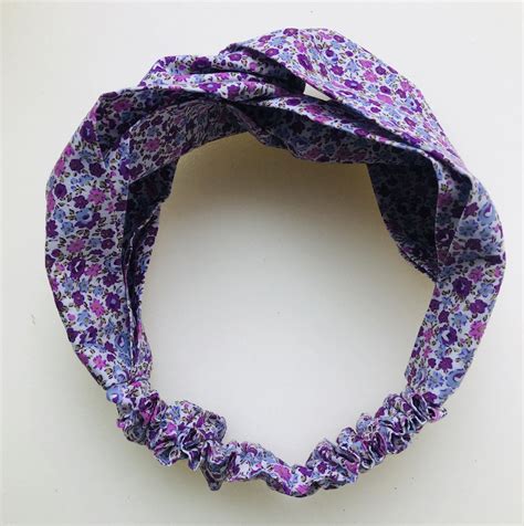 Headband Womens Fabric Bandana Knotted Headband Twisted Etsy Uk