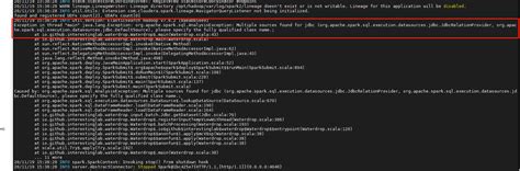 exception in thread main java lang exception org apache