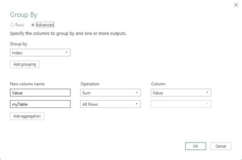 excel row aggregation by index stack overflow