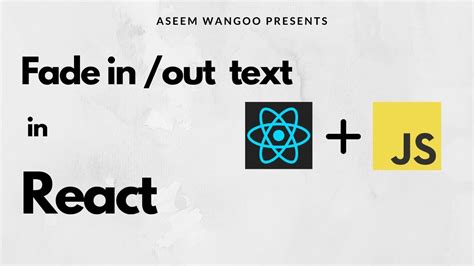 fade in fade out text in react fading animation in react app