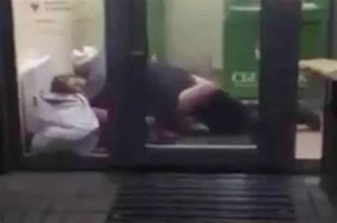 homeless couple caught having sex in a bank in nsfw video daily star