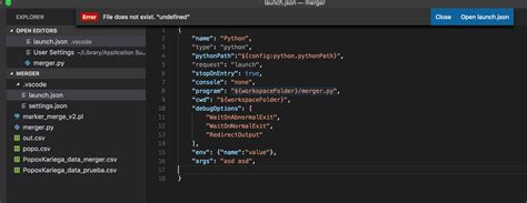 file does not exist undefined when trying to debug · issue 40730