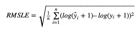 Rmse Root Mean Squared Error And Rmsle Root Mean Squared Logarithmic