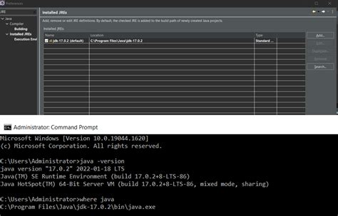 windows exception in thread main java lang