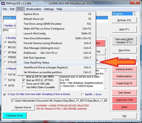 remove usb flash drive write protection unix and linux