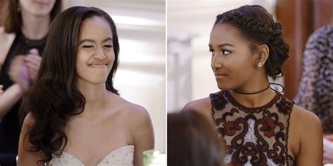 Malia Obama And Sasha Obama At State Dinner For Canadian Prime Minister