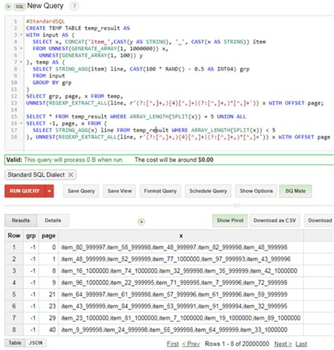 grouping rows into fixed size arrays in bigquery stack overflow