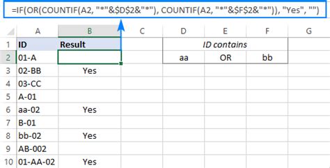 excel if statement for partial text match wildcard