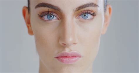 Slow Motion Of Beautiful Woman Face With Stock Footage Sbv 348617640
