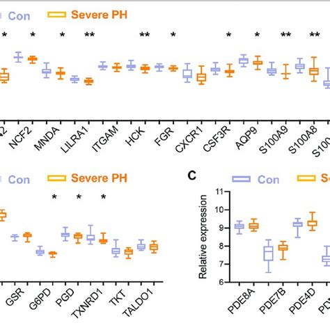 Validation Of Hub Trgs In A Dataset Of An Independent Ph Cohort
