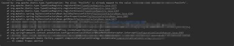 异常解决org apache ibatis type typeexception the alias ‘xxxx‘ is already