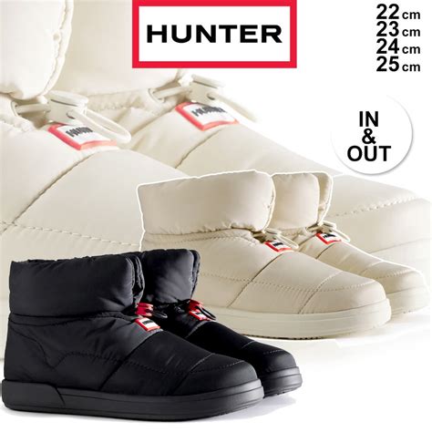 【楽天市場】hunter ハンター レディース あったか ブーティ キャンバスクリーム 4 23cm 室内 And 屋外 Wff3001wwu：ムラウチ
