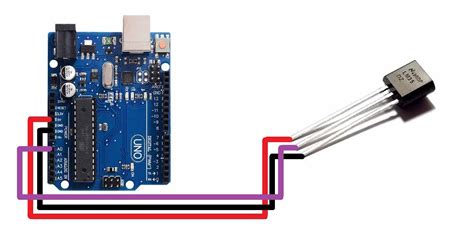interface lm35 temperature sensor with arduino electrovigyan
