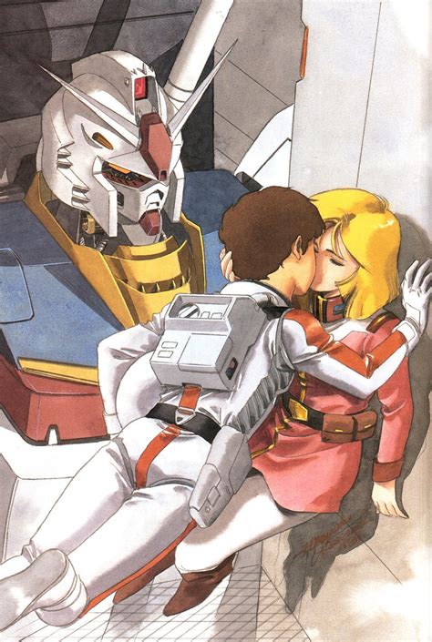 Rx 78 2 Amuro Ray And Sayla Mass Gundam And 1 More Drawn By
