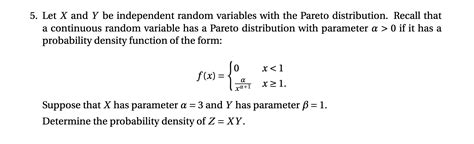 solved 5 let x and y be independent random variables wit