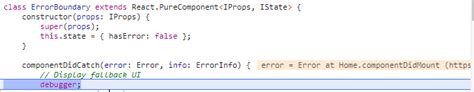 javascript react global error handler not working for async