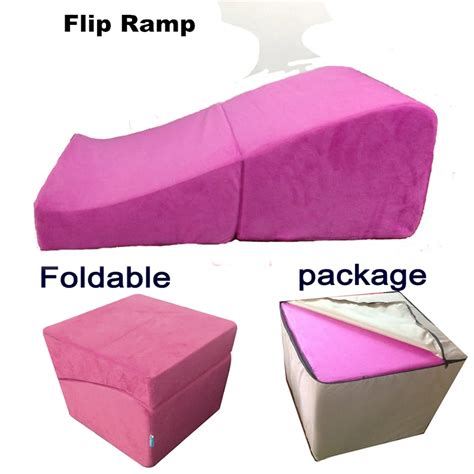 Newest Sponge Pad Flip Ramp Foldable Sofa Adult Sex Wedge Couple
